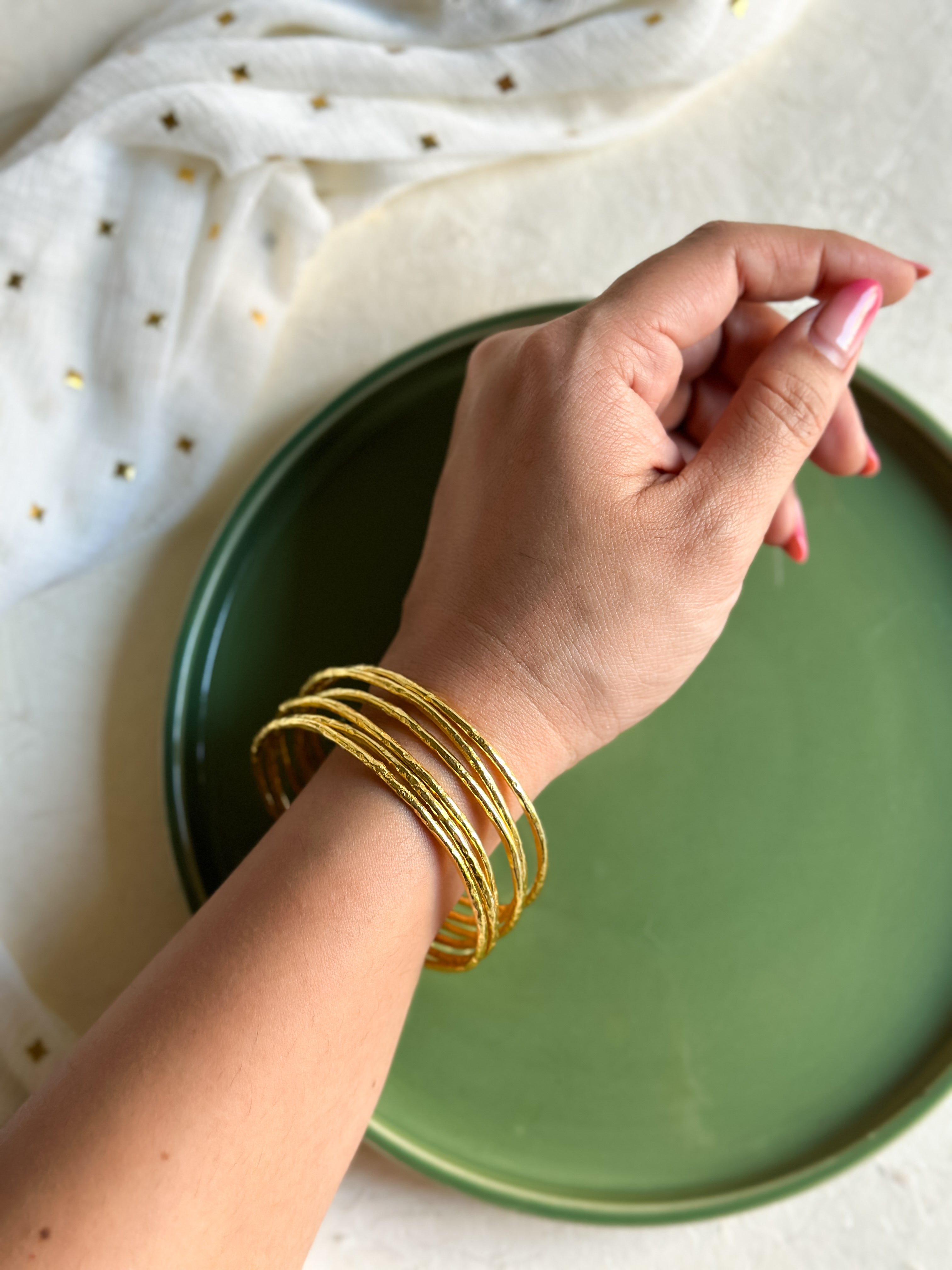 Hammered Bangles (Set Of Two) – Local Nation