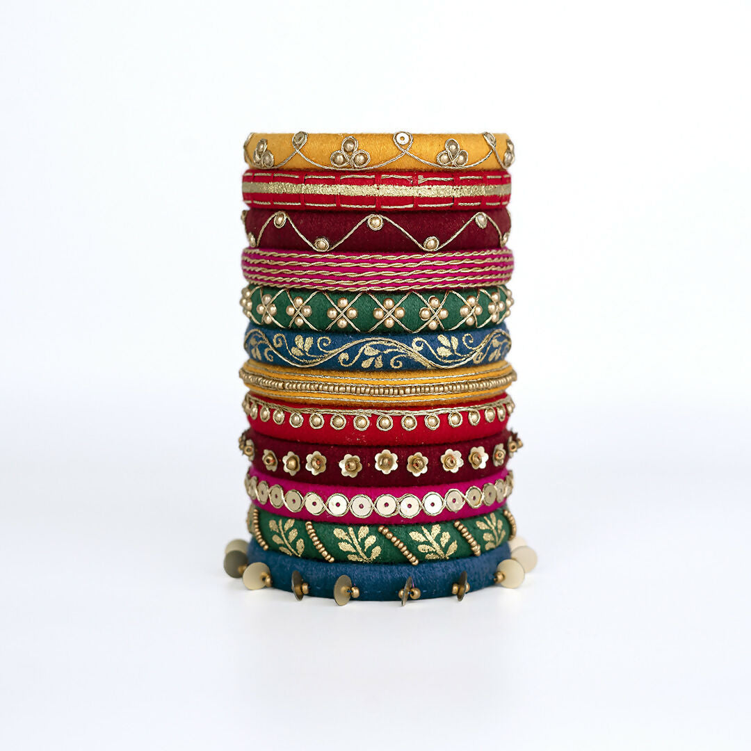 Nitya Multicolor Bangle Set – Local Nation