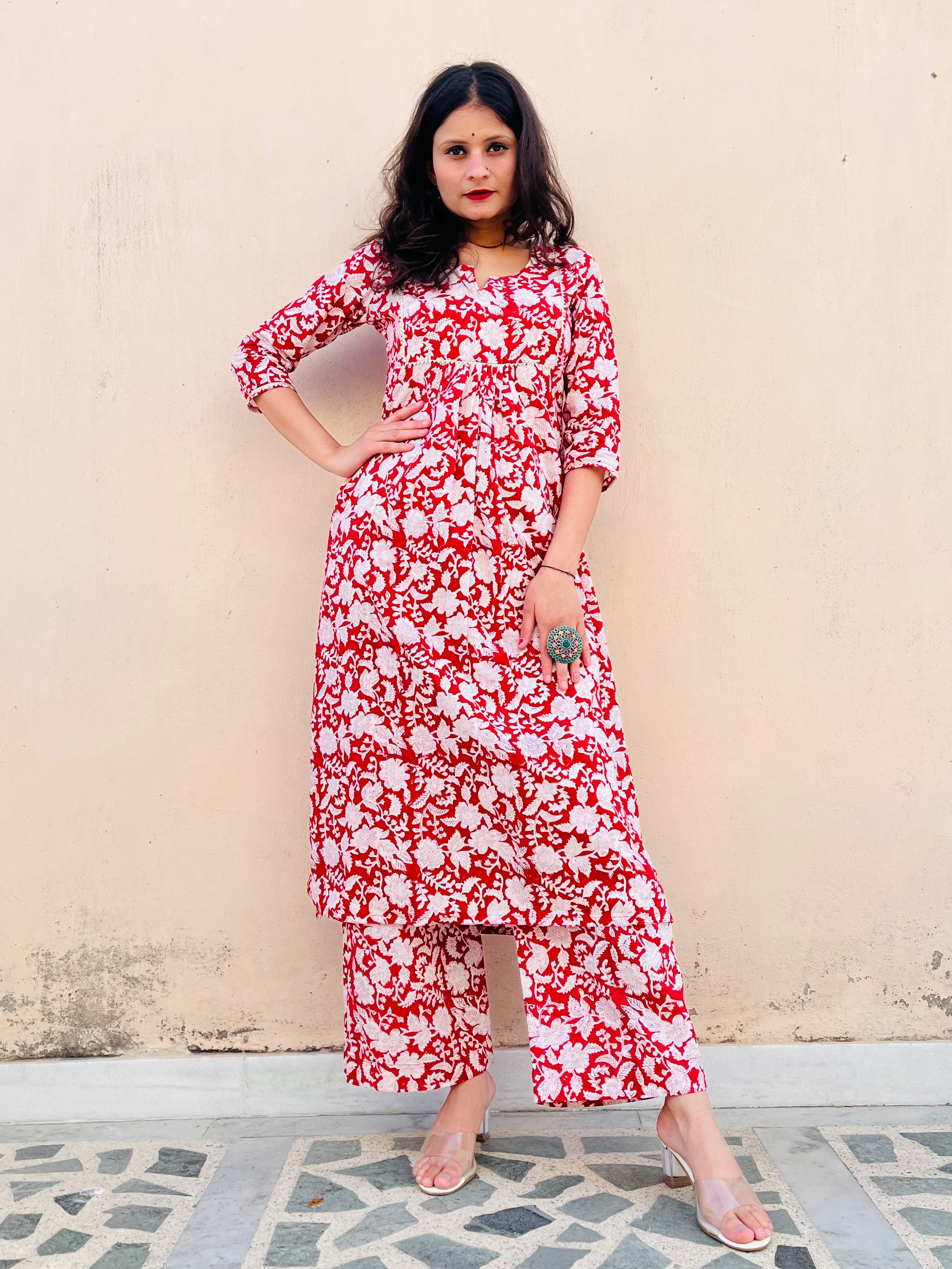 Mati Red Kurta Set – Local Nation