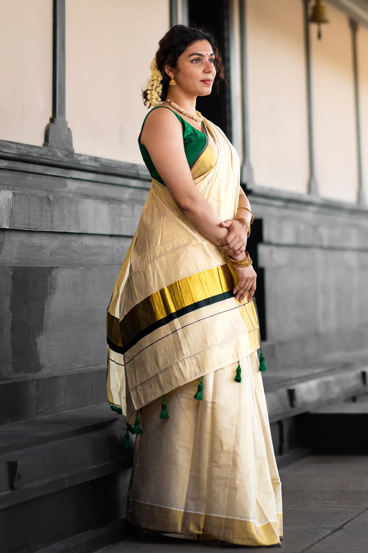 Maathangi Kerala Kasavu Saree – Local Nation