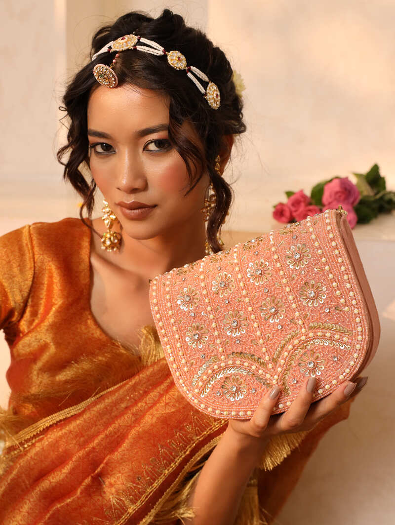 Kavya Pink Flap Over Bag with Handle – Local Nation